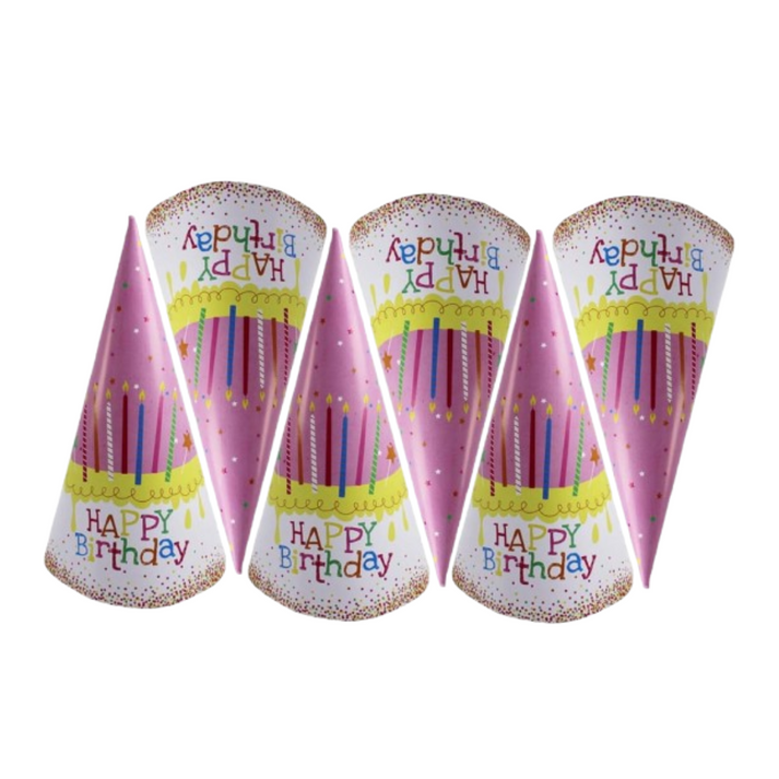 Happy Birthday Paper Hat Set (Pink) – Sweet Celebrationz LLC
